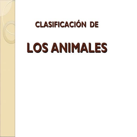 Clasificacion de los animales | PPT