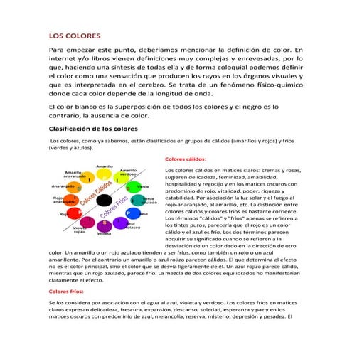 Clasificación de los colores | PDF