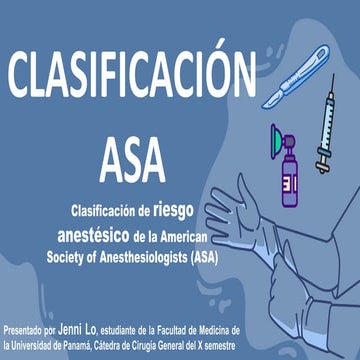 Historia de la Clasificacion ASA
