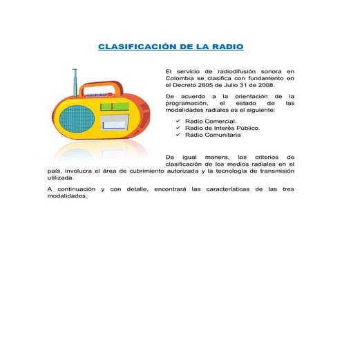 Clasificacion de la_radio_ok | PDF