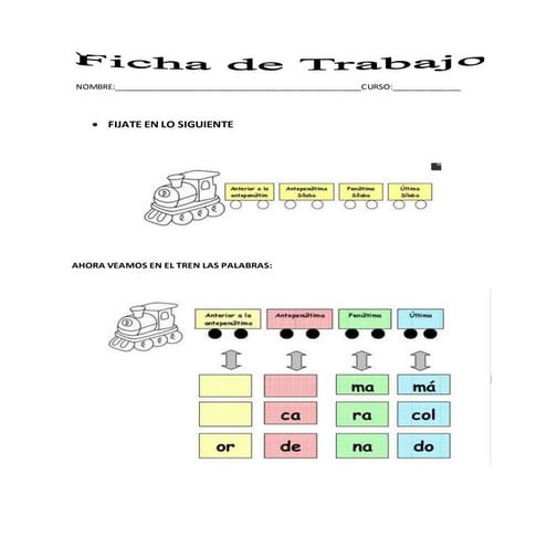 Clasificacion de palabras | DOCX