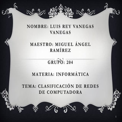 CLASIFICACION DE REDES DE COMPUTADORA.pptx | Computer Networking | Computing