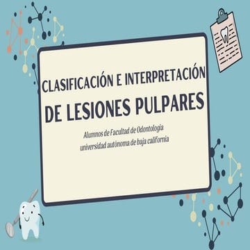 Clasificación e Interpretación de Lesiones Pulpares | PDF | Dental Health | Diseases and Conditions