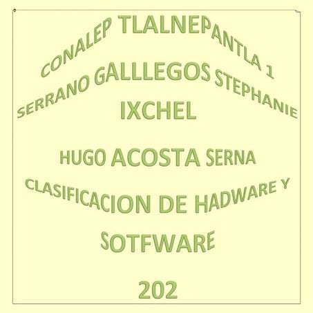 Clasificacion de Hardware y Software | DOCX