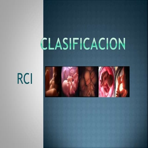 Clasificacion RCI | PPTX