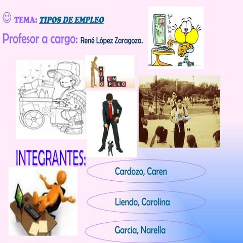 Tipos de empleo:) | PPT
