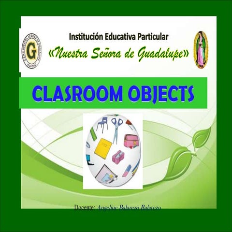Clasroom objects | PPT