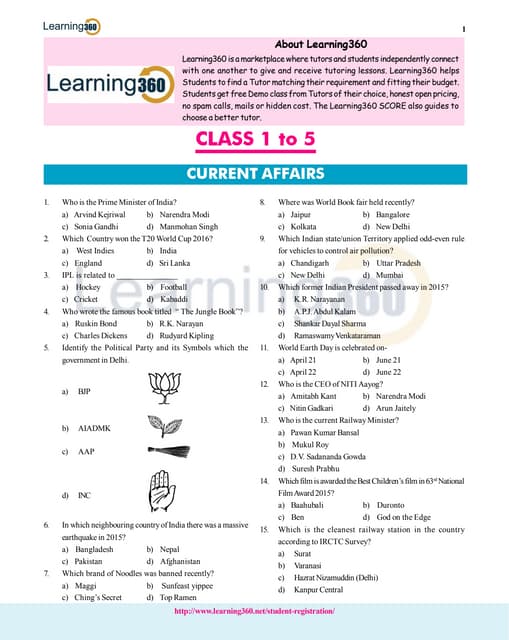Current Affairs Concept Notes For Class 1 To 5 PDF current-affairs-concept-notes-for-class-1-to-5-pdf