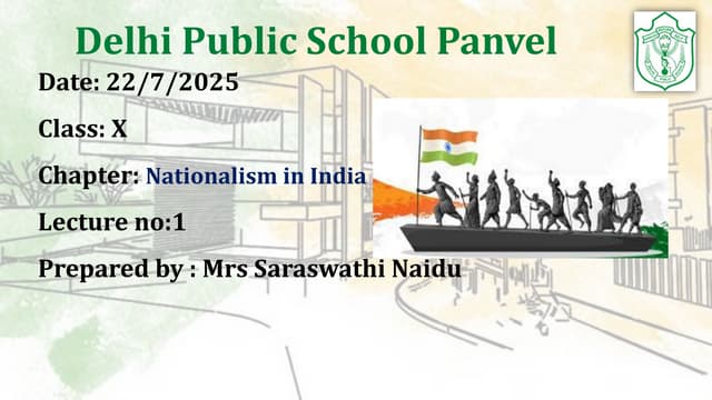 Nationalism In India ( Project) | PDF