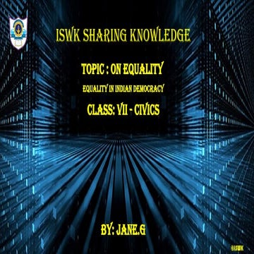 Class.VII Equality in Indian Democracy (Civics).pptx