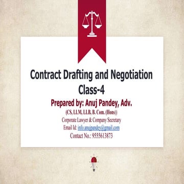 Class-4-Drafting of various important clauses in a contract.pptx