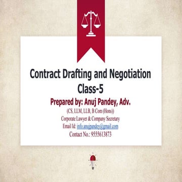 Class-5-Drafting of various important clauses in a contract.pptx