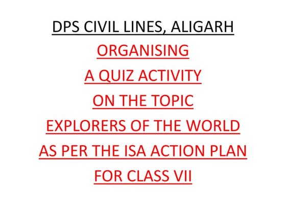 Class 6 ppt isa quiz | PPT