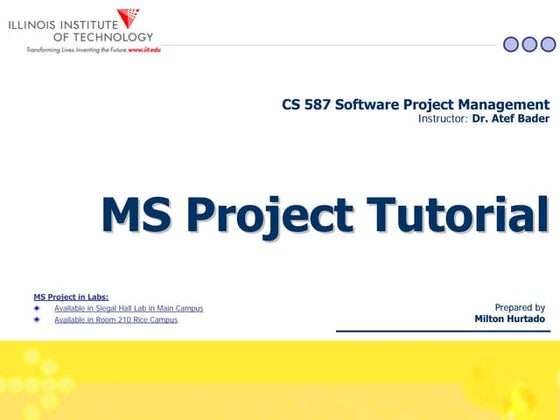 Microsoft project training manual | PDF