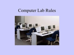 Classroom computer rules posters | PDF