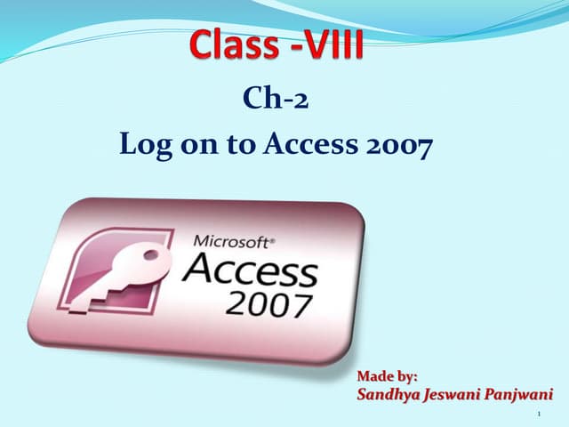Database Concepts Using Libre Office Base Pptx 9566