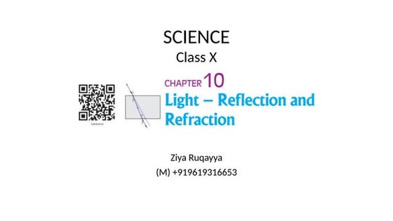Reflection of Light in a Plain mirror_science 10 | PPTX | Physics | Science