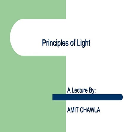 Class 003 principles of light | PPT