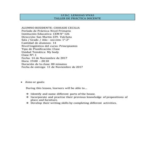 Hot potatoes (lesson plan) | DOC