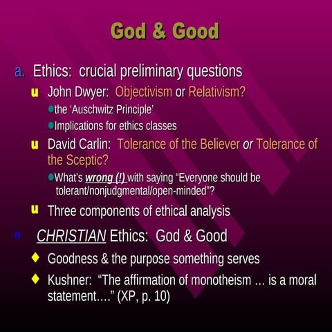 What is good and what is right | PPT