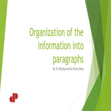 Class 02 - Organization of the information into paragraphs.pptx