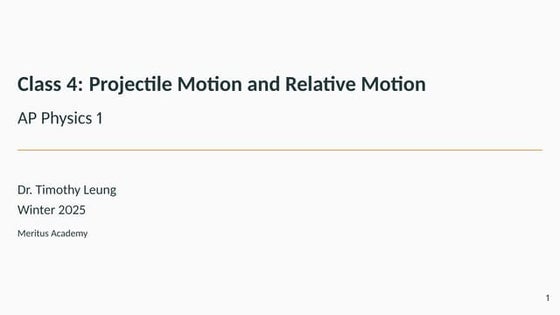 Projectile motion | PPTX
