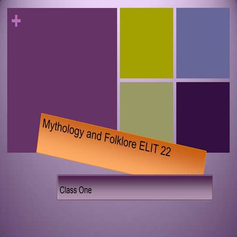 Mythology and folklore | DOCX