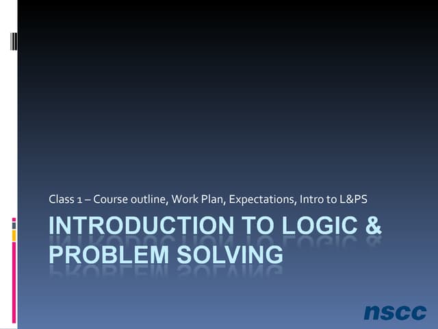 Problem solving method | PPT