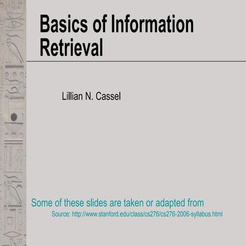 Information Retrieval Is The Process Of Accessing Data Resources Usually Documents Or Other