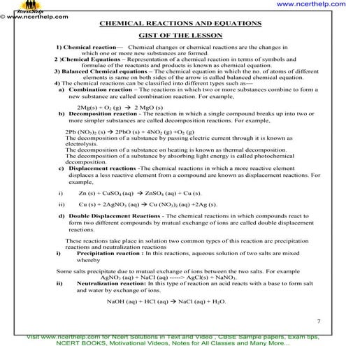 Class10 science-notes-chapter1 | PDF