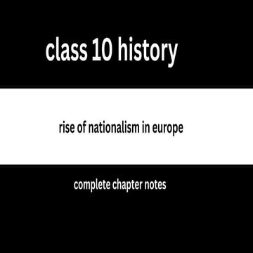 Nationalism in India Class 10th Chapter SST | PPT