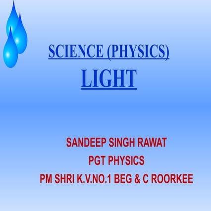 CLASS 10 Ch LIGHT Science Ncert Cbse board | PPT