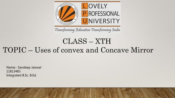 Image formation by mirrors ppt class 10 | PPT