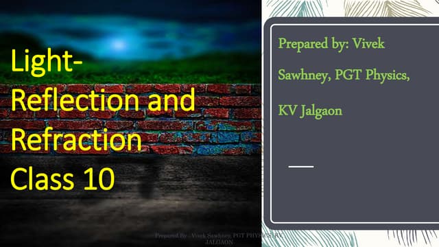 Light grade 10 notes | PDF | Physics | Science