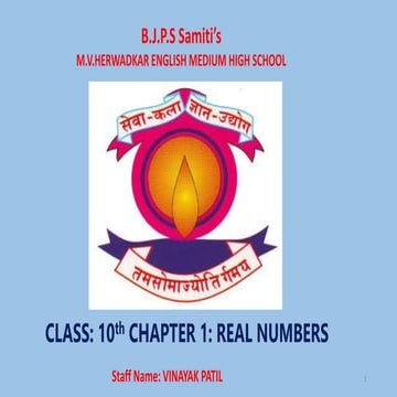 Class 10 Maths Real Numbers Pptx Ppt Ppt Ppt