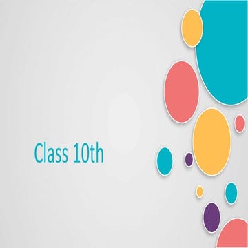Class 10th | PPT