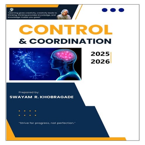 Class_10th_Chapter-07_ Control & Coordination_2025-26 | PDF