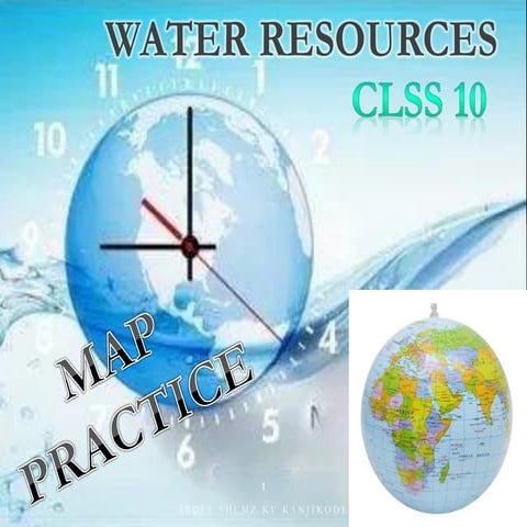 Water Resources, map practice Class 10 cbse | PDF