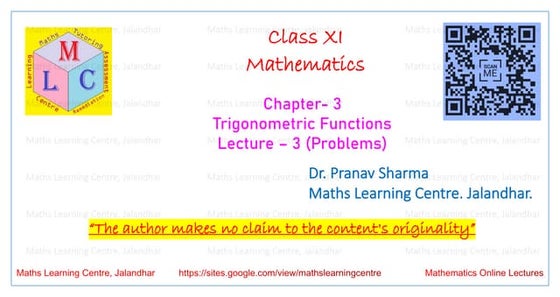 Class 11_Chapter 3_Lecture_3 | PPT