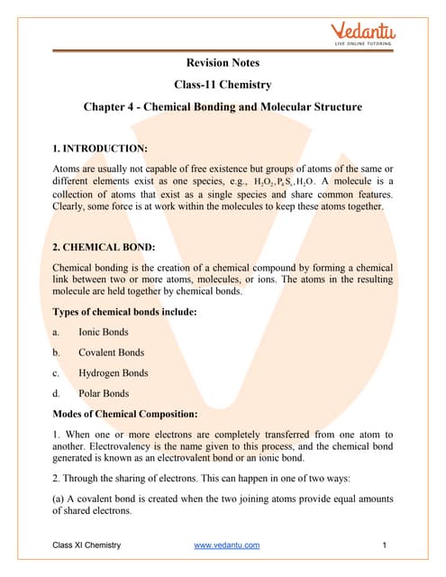 Chemical bonding | PPT | Chemistry | Science