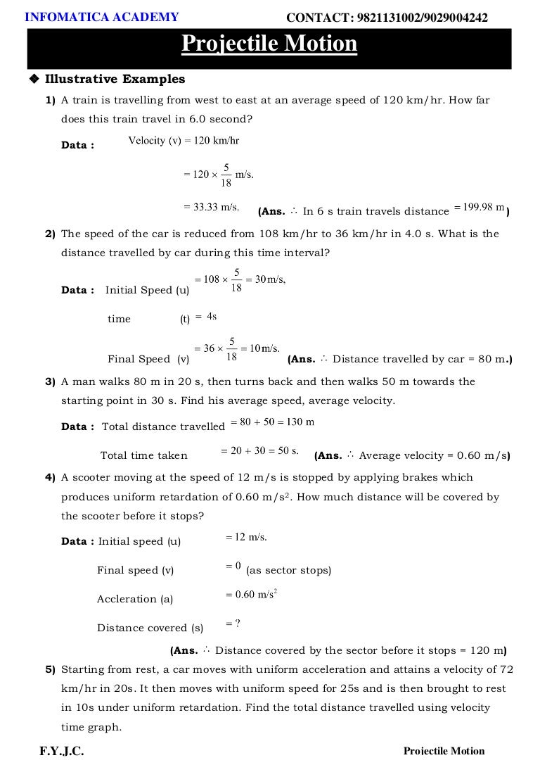 Class 11 Important Questions For Physics Projectile Motion class-11-important-questions-for-physics-projectile-motion