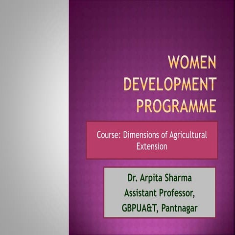 Women Development Programme | PPTX