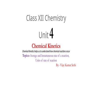 Class 12 Chapter 4 Chemical Kinetics.pptx