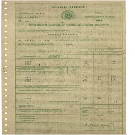 Class12_Marksheet | PDF