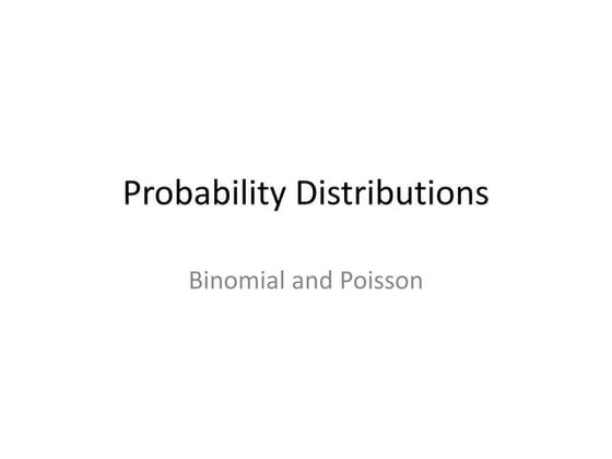 Binomial distribution | PPT