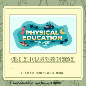 Class 12th physical education chapter 2 notes | PDF