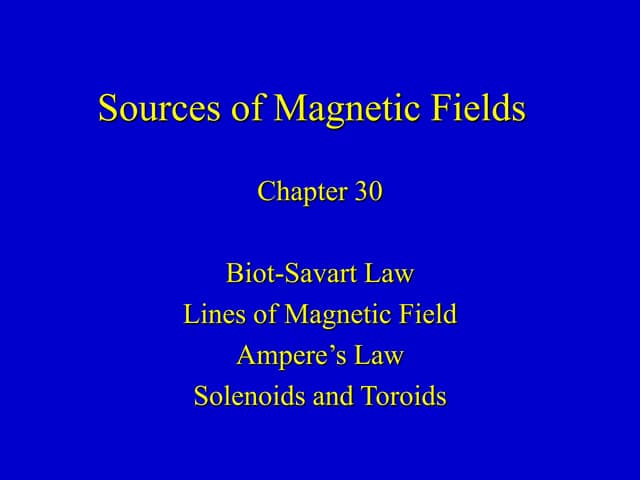 magnetic effect of current class 12th physics ppt | PPT