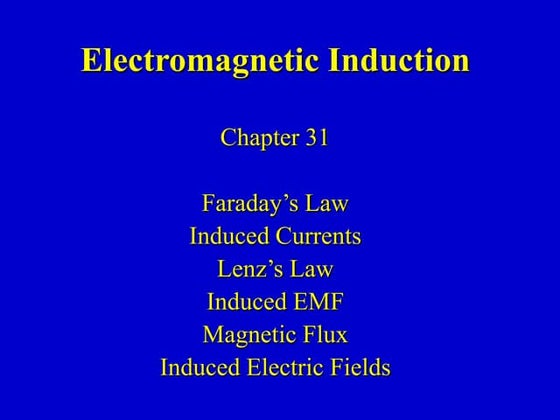 FARADAY LAW | PPT | Physics | Science