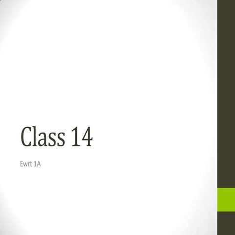Class 14 1 a | PPT