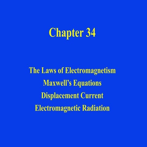 Maxwell's four equations in em theory | PPTX